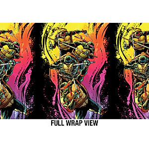 Teenage Mutant Ninja Turtles TMNT OFFICIAL Gradient Group Splash 18 oz Insulated Water Bottle, Leak Resistant, Vacuum Insulated Stainless Steel with 2-in-1 Loop Cap