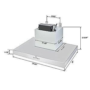 KOBE Range Hoods RAX2130SQB-2 Under Cabinet Range Hood, 30-Inch, Stainless Steel