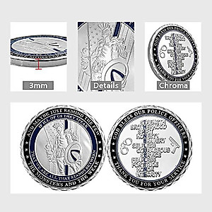 US Thin Blue Line Police Officers Spartan Warriors Challenge Coin Law Enforcement Souvenir Decoration Gift