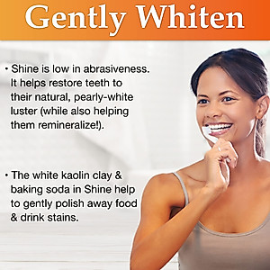 OraWellness Shine Remineralizing Natural Teeth Whitening Powder in Mint + Healthy Mouth Blend Organic Toothpaste & Mouthwash Alternative Tooth Oil