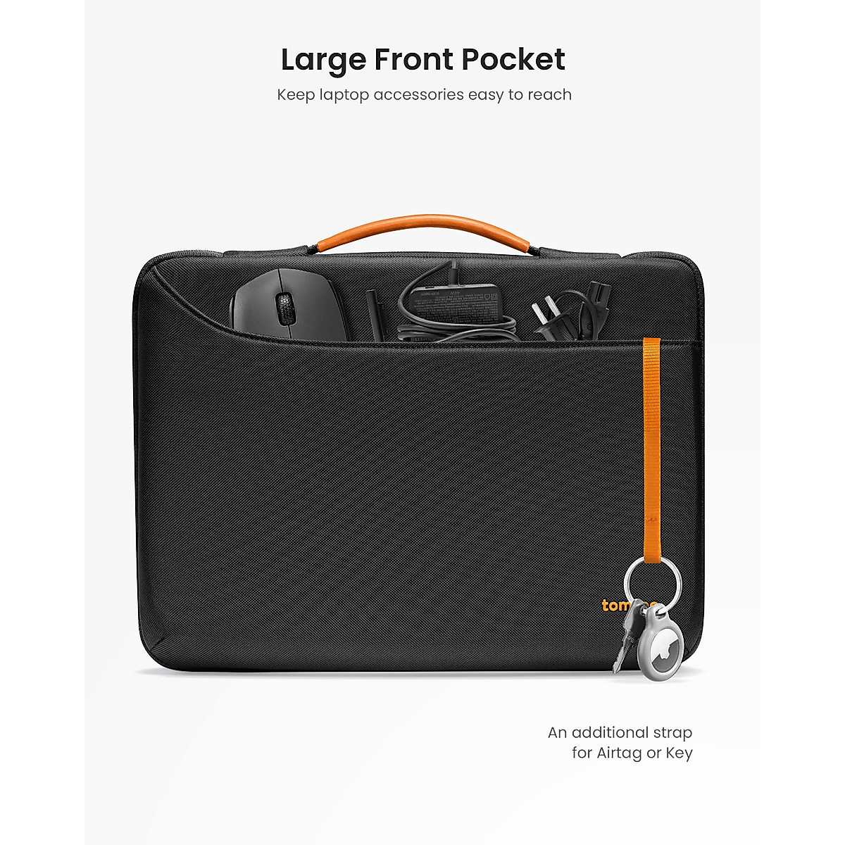 tomtoc 360 Protective Laptop Sleeve for 15.6 Inch Acer Aspire E 15, 15.6 inch ASUS ROG Zephyrus, HP Pavilion 15, More 15.6 Inch Asus Dell Samsung Notebook Ultrabook, Black