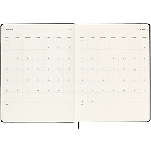 Moleskine 2023 Weekly Notebook Planner, 12M, Extra Large, Black, Hard Cover (7.5 x 10)