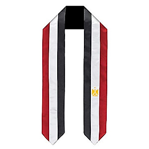 Vision Wear Egypt Flag Graduation Sash/Stole International Study Abroad Adult Unisex