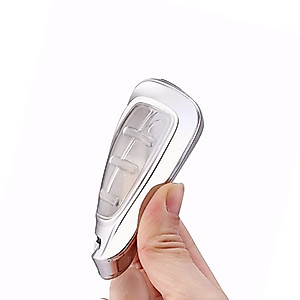 K LAKEY Chrysler Key Fob Cover,Compatible with 2017-2021 Chrysler Pacifica Voyager Key Fob Silicone TPU Protective Case Holder Shell wih Keychain Red