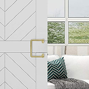 National Hardware N700-105 Troy Pull Handle, Interior Sliding Barn Door Hardware, 8-Inches, Brushed Gold