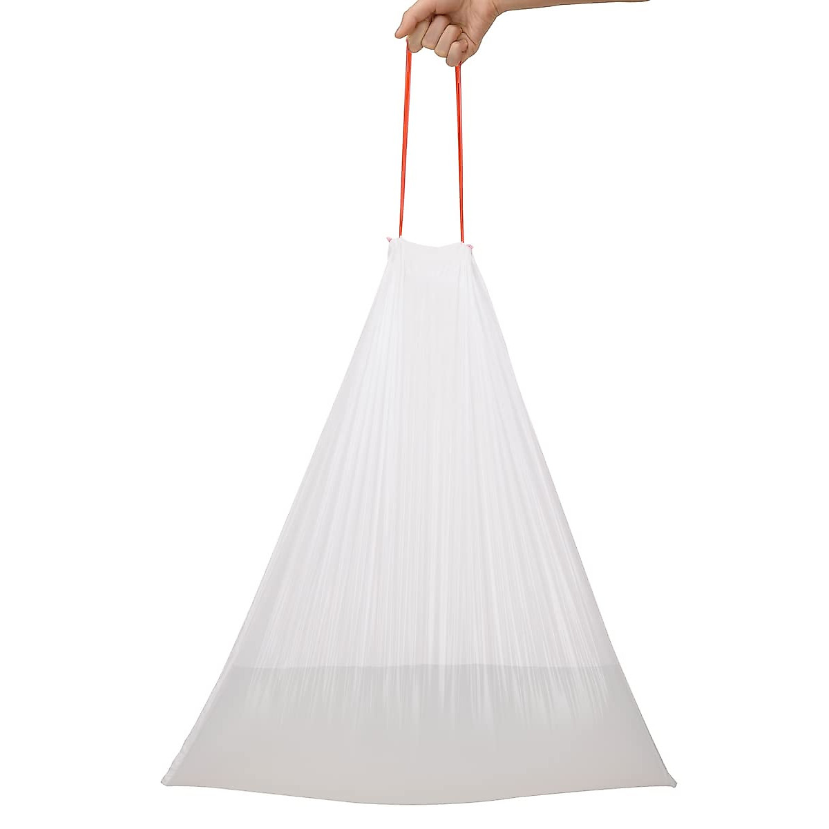 CCLINERS 1.2 Gallon (240 Bags) Small White Drawstring Trash Bags Code A 4.5 Liter Bathroom Mini Garbage Bags 1 Gallon Wastebasket Can Liners for Home Office Bins, 240 Count