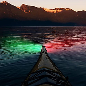 8 Pieces Marine Boat Lights 12V Led Interior Lights for Boat Deck Waterproof Boat Navigation Lights for Boat Lights Bow and Stern, Kayak Lights (Red, Blue, Green, White)