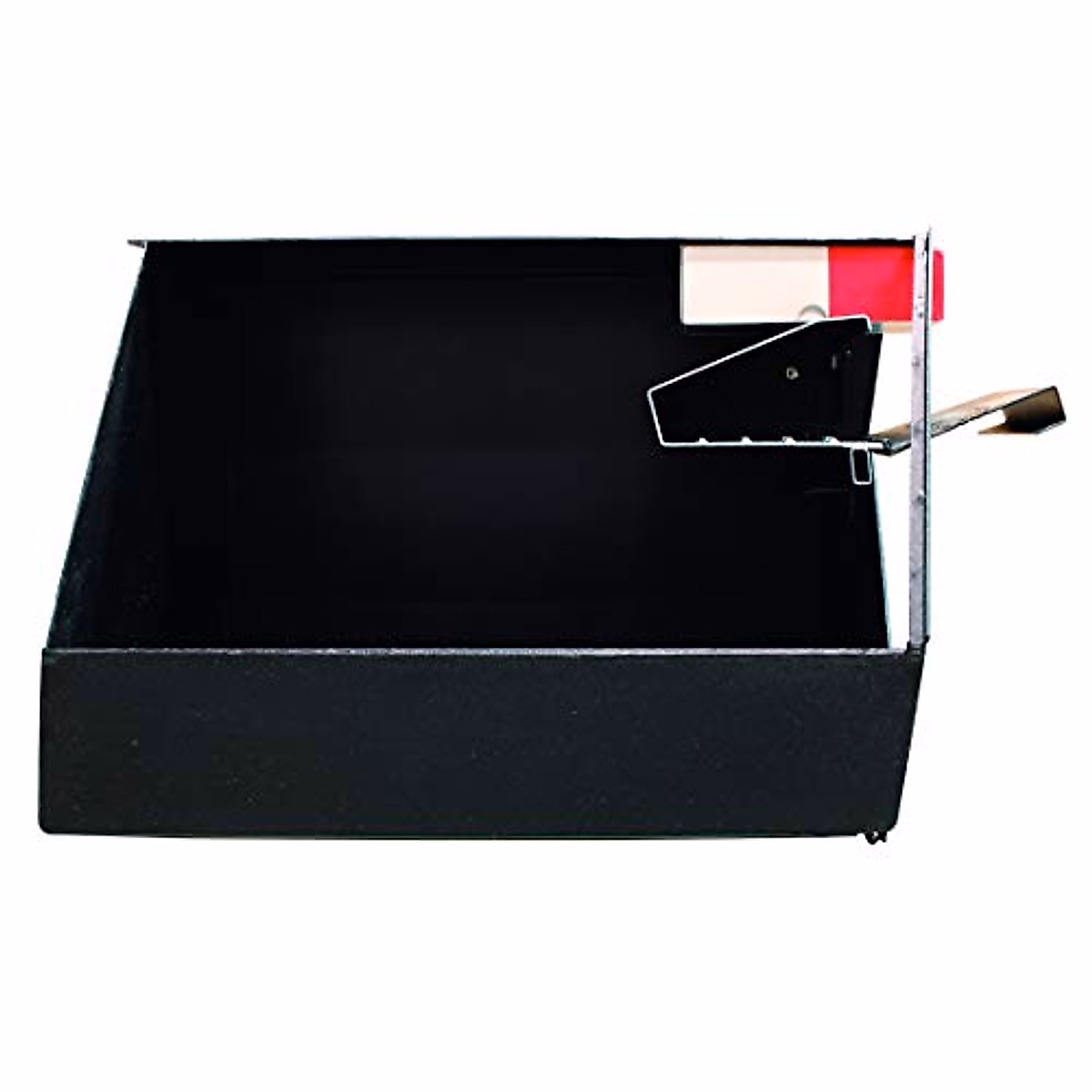 Mail Boss 7106 Curbside Steel Post Mount Security Locking Mailbox, Black, Extra Large, 21 in. D x 11.125 in. W x 13.75 in. H