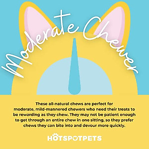 Hotspot Pets 10 Pack - 6-7 Inch Certified Facility Rawhide Dog Chews - from Grass Fed Brazilian Cows - Promotes Tooth Health and Good Behavior (10 Pack)