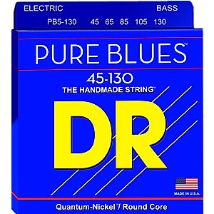 DR Strings PURE BLUES Bass Guitar Strings (PB5-130)
