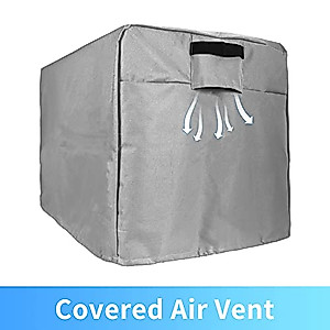 Jorohiker Generator Cover Waterproof 32 x 24 x 24 inch, Heavy Duty Thicken 600D Polyester Universal Generator Cover for Portable Generators 7000-10000 Watt, Gray