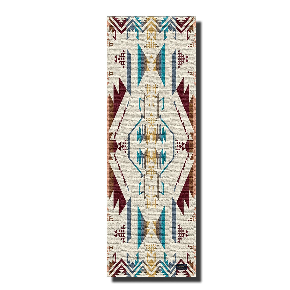 Pendleton x Yune Yoga 6mm PER Yoga Mat Premium All Purpose Exercise and Fitness Mat, Eco-Friendly, Extra Thick, Non-Slip, Anti-Tear (White Sands)