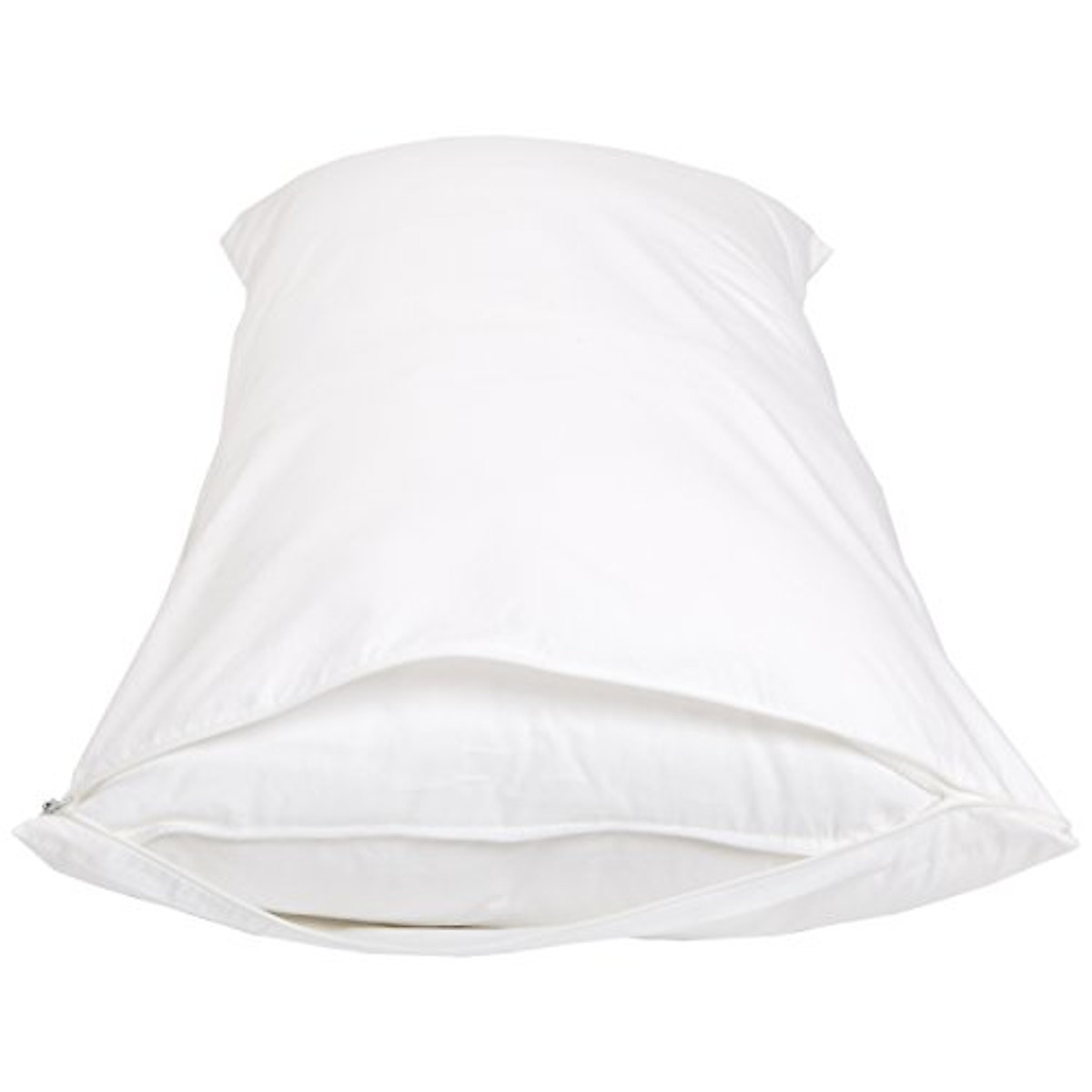 Amazon Basics 100% Cotton Hypoallergenic Pillow Protector Case Body, White, 55" L x 21" W