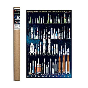 EuroGraphics International Space Rockets Poster, 36 x 24 inch