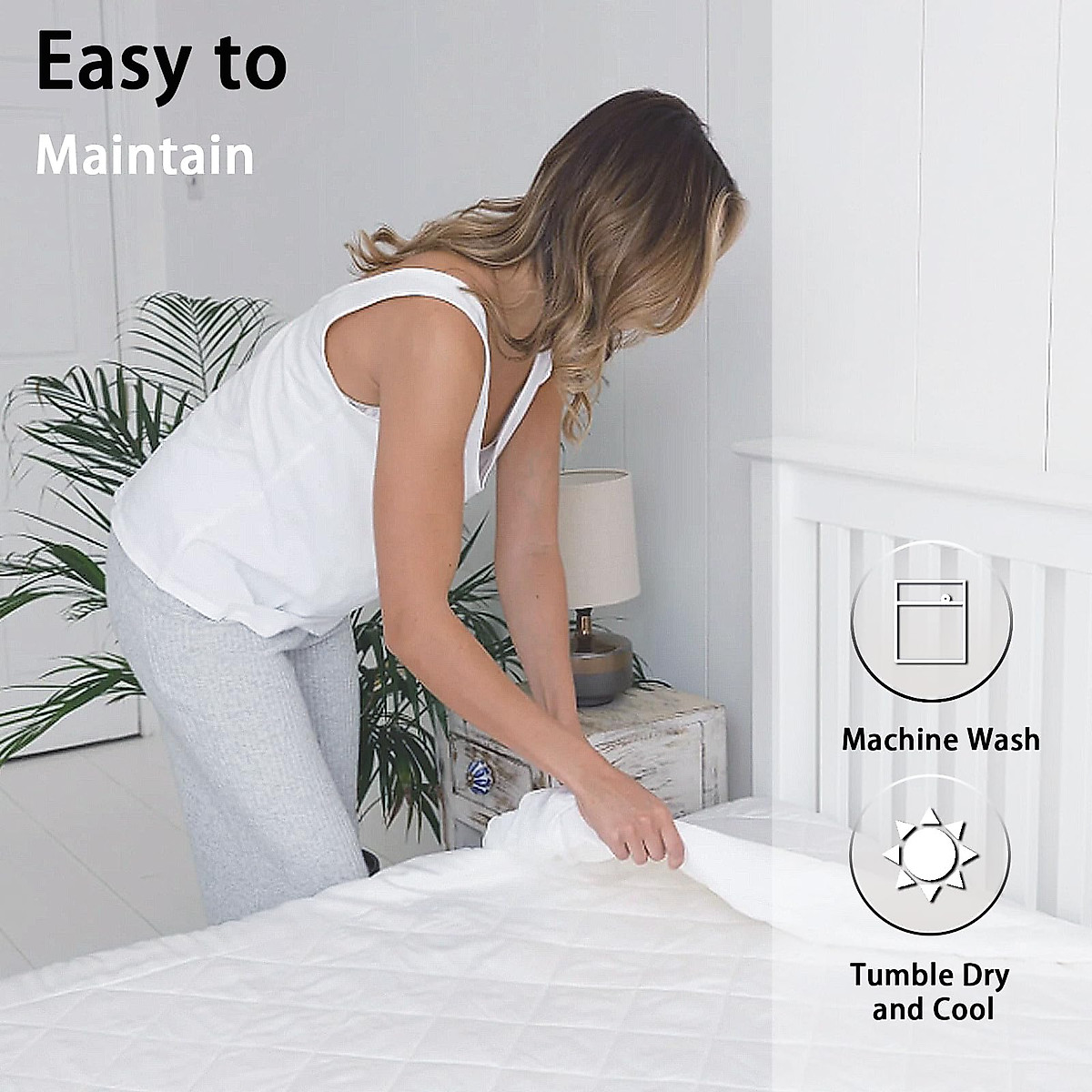 Bedlifes White Duvet Cover Queen 100% Cotton Duvet Cover Queen Size Egyptian Cooling Comforter Cover 800 Thread Count Ultra Soft Like Linen with Zipper Closure and 8 Corner Ties（90×90 Queen）