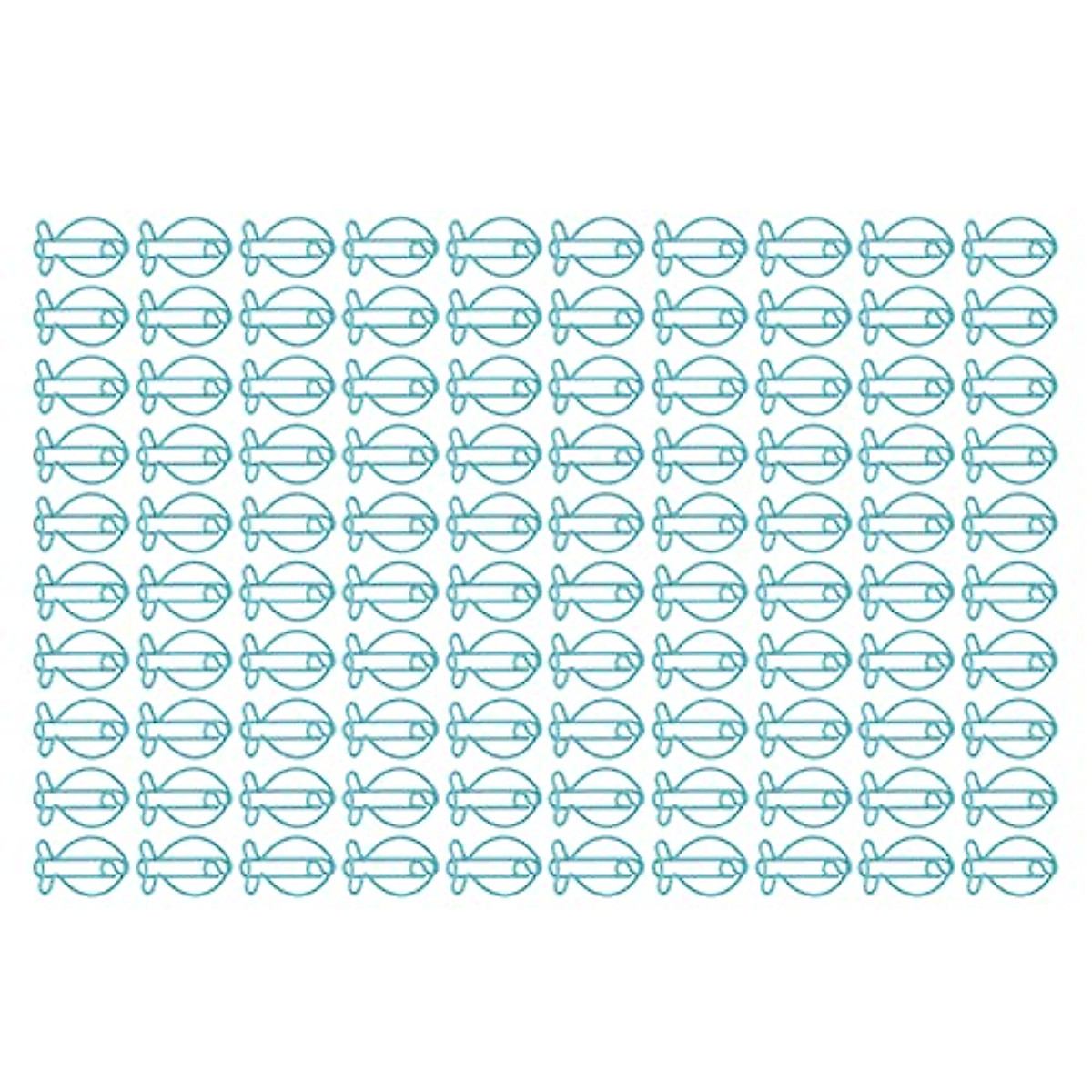 Office Clips, Fish Shape Metal Material Shaped Paper Clips for School