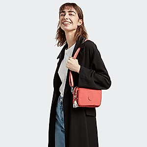 Kipling Women's Abanu Multi Crossbody Bag, Lightweight, Adjustable Nylon Waist Pack, Vintage Pink