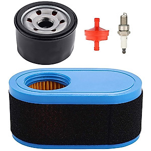 Annolai 951-12260 LT4200 Air Filter for Craftsman Powermore 420CC T1000 T1200 R1000 LT4200 LT1500 Huskee LT3800 4P90HU 4P90JHA 4P90JT 4P90JU Troy-Bilt TB30 TB30R TB42 Mower 951-12690 Oil Filter