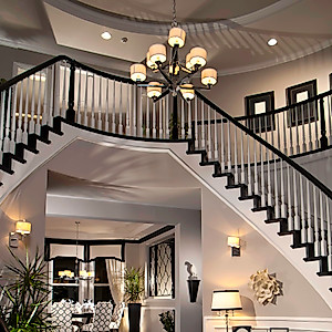 Feit Electric Candelabra LED Light Bulbs, Dimmable, 40W Equivalent, E12 Base, 2700K Soft White, Vintage B10 Filament Candle Light Bulb for Chandelier, BPCFC40927CAFIL/4/RP, 4 Pack