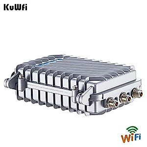 KuWFi Outdoor Wireless WiFi Access Point 11AC 750Mbps Dual-Band 2.4G/5.8G Antennas Waterproof Base Station AP Support Wireless AP/WiFi Repeater