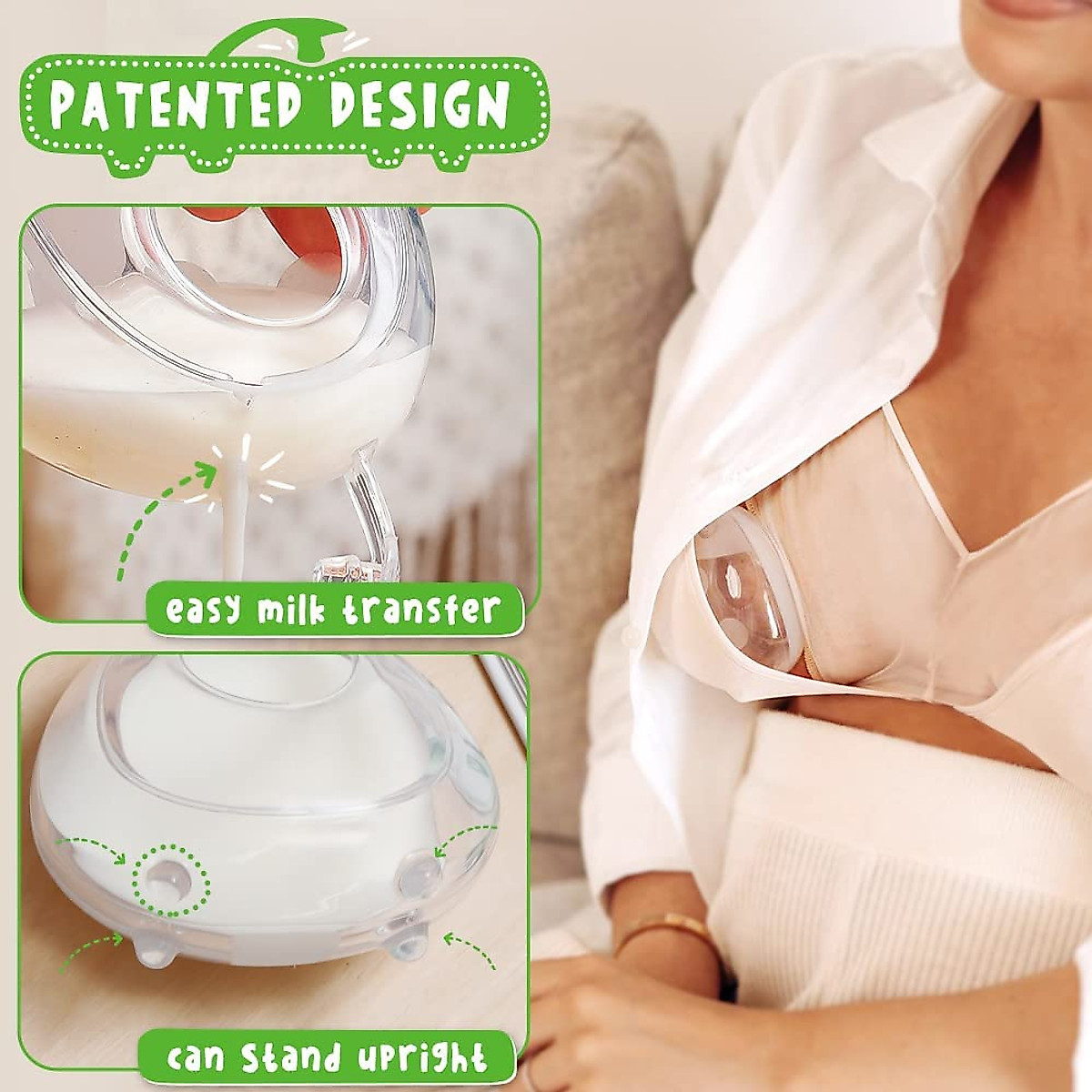 haakaa Ladybug Milk Collector Mini Version,Silicone Breast Shells,Breast Milk Collecting Shells,Nursing Cup for Breastfeeding,40ml,2PCS,More Invisible