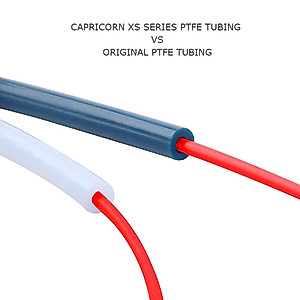 Creality Capricorn Bowden PTFE Tubing 1M XS Series 1.75MM Filament with Pneumatic Fittings &2 Blue Collet Clips &Nozzles&Tube Cutter for Ender 3 V2/ Ender 3/ Ender 3 Pro/Ender 5/ CR-10/10S 3D Printer