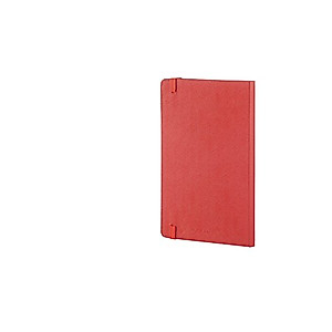 Moleskine Classic Notebook, Large, Plain, Coral Orange, Hard Cover (8051272893694)
