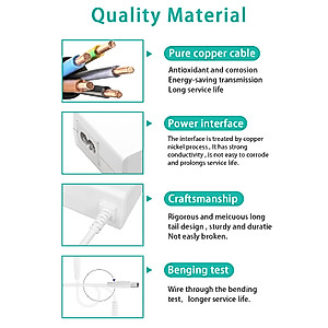 TKDY 12V 5A 60W Power Adapter White, for 12Volt 5A 4A 3.5A 3A 2A LED Strip Lights, LCD Monitor Power Supply, CCTV Security Camera Switching Charger Cord.