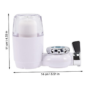 DOITOOL 4pcs Faucet Water Purifier Stainless Steel Tap Filter Sink Water Purifier System Stainless Steel Sink Strainer Sink Strainers Sink Faucet Water Filter White Front Abs Adhesive Tape