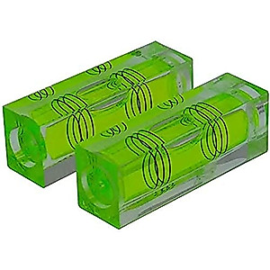 High Precision Mini Level Bubble Small Horizontal Bubble Three Line Horizontal Pearl Level Magnetometer 2PCS (Without magnet)