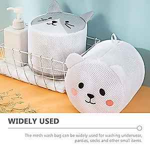 Cabilock Shoe Laundry Bag Sandwich Container 2pcs Mesh Laundry Bags Delicates Wash Bag Cartoon Cat Bra Wash Bags Travel Storage Organize Bag Clothing Washing Bags Sandwich Containers