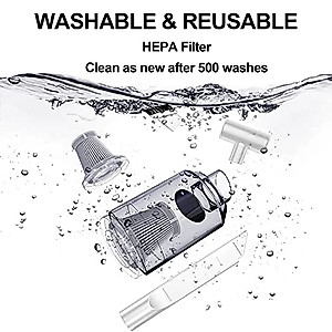 KOROICK Wireless Handheld Car Vacuum Cleaner - 90° Foldable Portable Vacuum Cleaner for Car, 9000PA Suction Cordless Car Vacuum, Rechargeable Mini Car Vacuum for Vehicle, Home and Office (White)