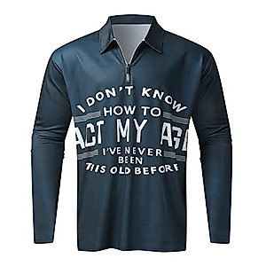 Long Sleeve Shirts for Men Mock Turtleneck for Men Men's t-Shirts Big and Tall Shirts for Men 3xlt Shirts for Men Big and Tall Small Stocking Stuffers top Husband Gifts
