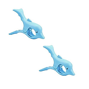 Beach Towel Clip, Bright Color Clothes Pegs, Animal Decorative Retaining Clip, Cute Towel Clamp, Plastic Towel Pin, Prevent Wind Clothespin(2pcs-B)