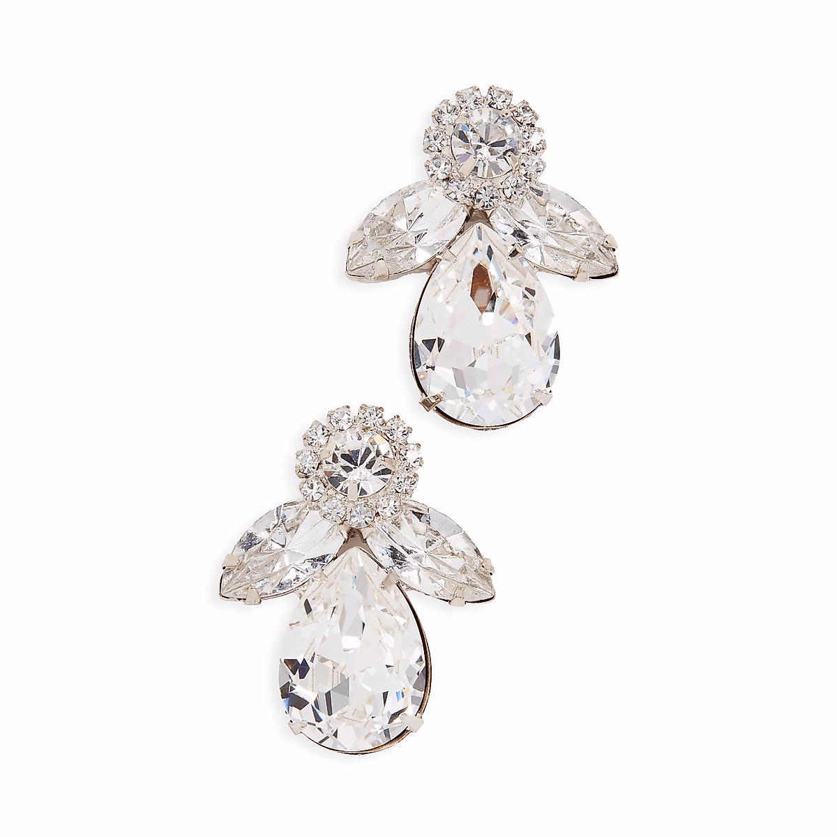 Jennifer Behr Women's Edith Earrings, Crystal, Clear, One Size
