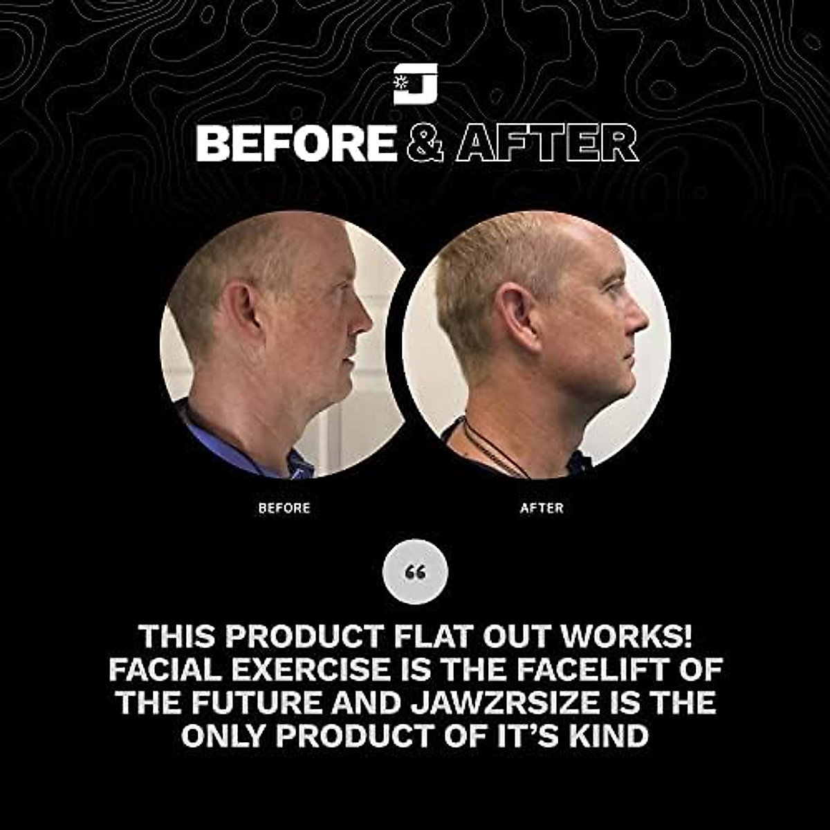 Jawzrsize Pop 'N Go Jaw, Face, and Neck Exerciser - Define Your Jawline, Slim and Tone Your Face, Look Younger and Healthier - Helps Reduce Stress and Cravings - Facial Exerciser (Intermediate Green)