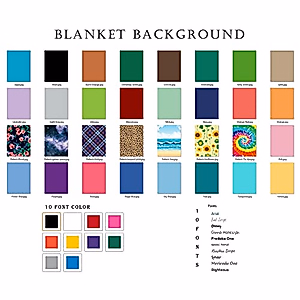 D-Story Custom Blanket with Text Picture Collage Customized Blankets, Birthday Personalized Throw Blanket for Father, Mom, Kids, Dogs, Friends or Lover (10 Photos) Made in USA