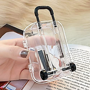 Bigougem Storage Box Fashion Organize Suitcase Style Storage Container Black