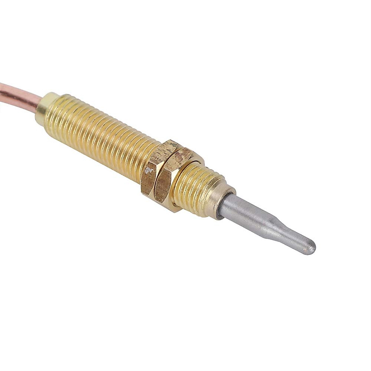 Tomotato Thermocouple Universal Thermocouple M8 Thread Heating Gas Burners Replacement Gas Thermocouple Kit for BBQ Grill Firepit Fireplace Heater