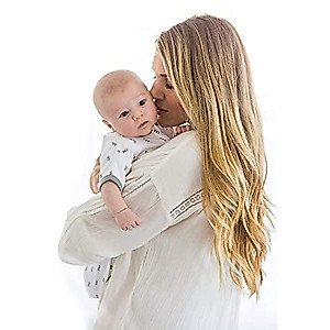 SwaddleDesigns Transitional Swaddle Sack, Arms Up Half-Length Sleeves & Mitten Cuffs, Swaddle for Newborn Transition to Baby Sleep Sack Wearable Blanket, Small, 0-3 month, 6-14 lb, Blue Tiny Triangles