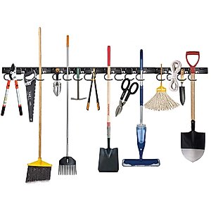 Twinkle Star Garage Tool Organizer Wall Mount, Mop Broom Holder, Wall Holders for Tools, 4 Pack