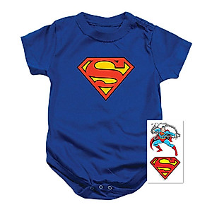 Popfunk Superman Classic Logo Baby Onesie Bodysuit (12 mos)