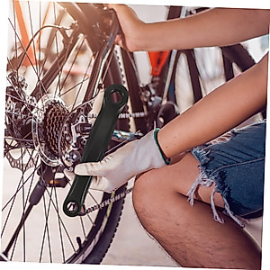 Homoyoyo Bike Crank Partes Road Crank Arm Left Arrache Fixie Tubeless para Rim Tape Simple Cwp Shifter Square Tool Main Crankset Road Round Hole Crank Replacement 1x Sqaure Shaft Low Hub