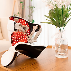 Aphrona® Halo Led Light Therapy Face LED Light Therapy skin care Photon Mask, Blue Light Red Light for Acne Treatment Fine Line Wrinkle Removal (White)