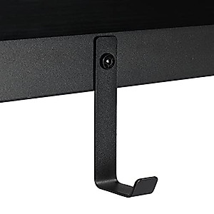 Finnhomy Bar Table Set, 47" Pub Table High Top Table, Rectangular Bar Height Table, Bar Table with Stools, Kitchen Table Set for 2, Industrial Breakfast for Kitchen, Living Room, Rustic Black