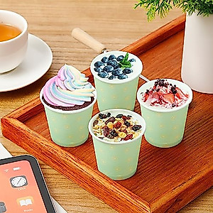 600 Pack 3 oz Disposable Paper Cups - Small Bathroom, Mouthwash & Mini Espresso Cups - Mixed Colors for Party, Picnic, BBQ, Travel & Home Events