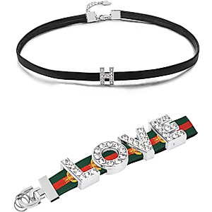 AUEAR, 52 Pack Silver A-Z 8mm Full Rhinestone Slide Crystal Alphabet Alloy Letter Charm for Bracelets Necklace Wristbands DIY Jewelry Making