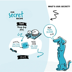 Ultra Chewy Double Treat Bones: Long-Lasting Dog Treats Made in USA for Large and Small Breeds, Highly Digestible, Ideal for Aggressive Chewers (Bacon & Cheese, 24 Count)