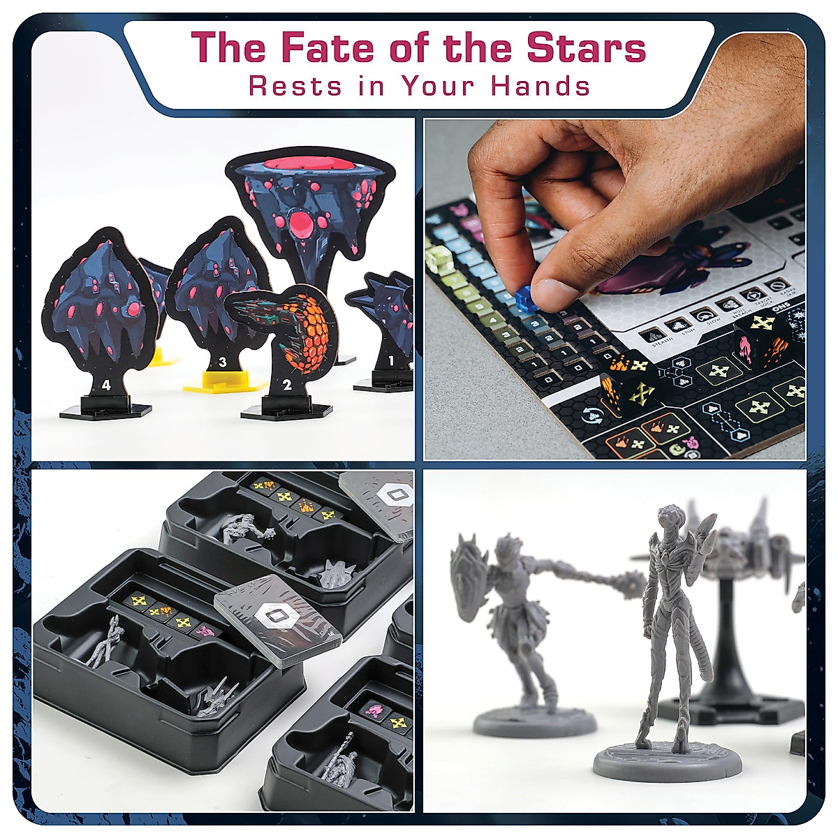 Stars of Akarios Strategy Campaign Board Game, Science Fiction Board Games for Adults & Kids, Epic Legacy Adventure, Cooperative Games (Ages 13+) 1-4 Players