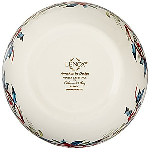 Lenox Winter Greetings 5" Bowl,Red & Green